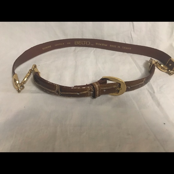 BELTO | Accessories | Vintage Belto Leather Belt | Poshmark